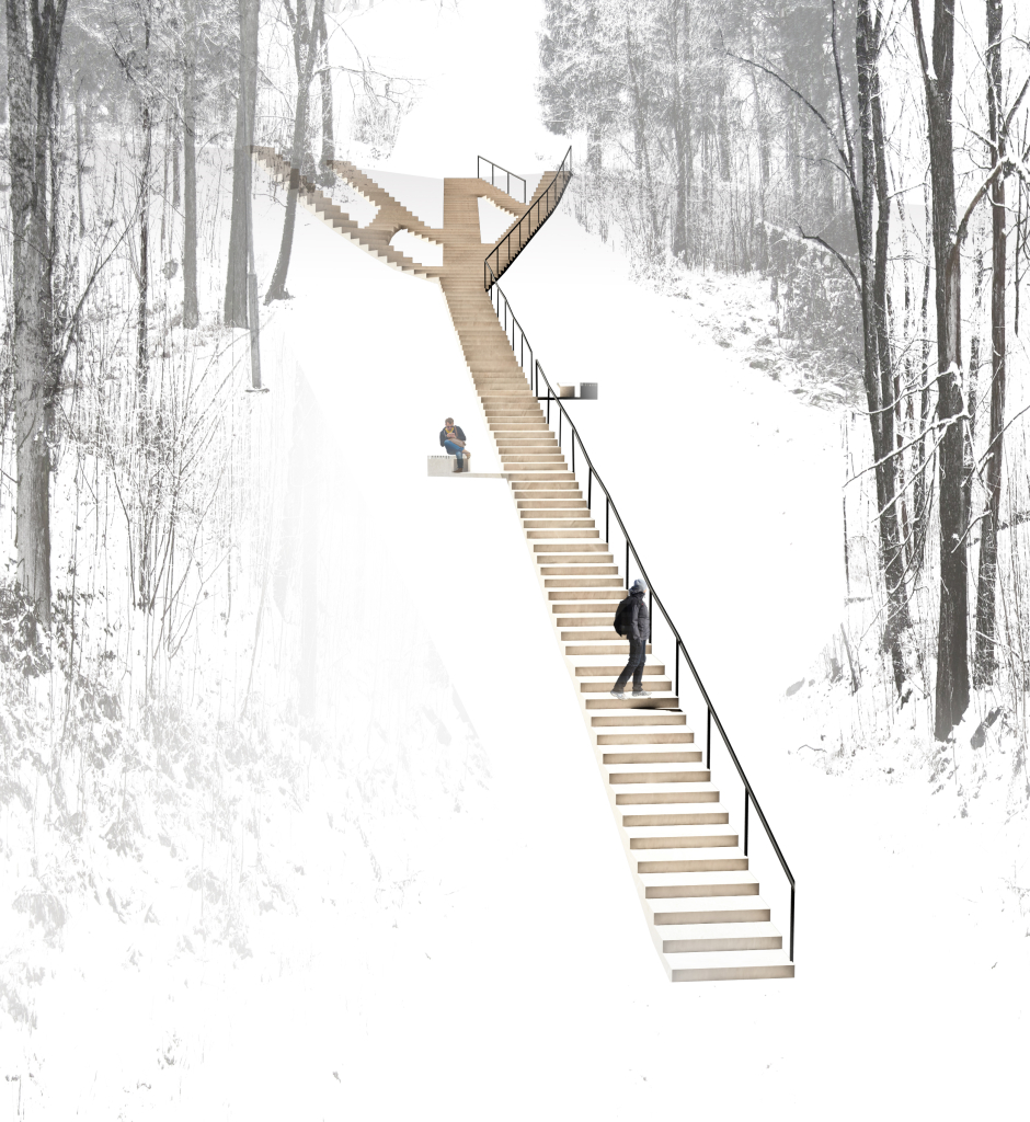 Viljandi Uueveski trepp / Kavakava arhitektuuribüroo